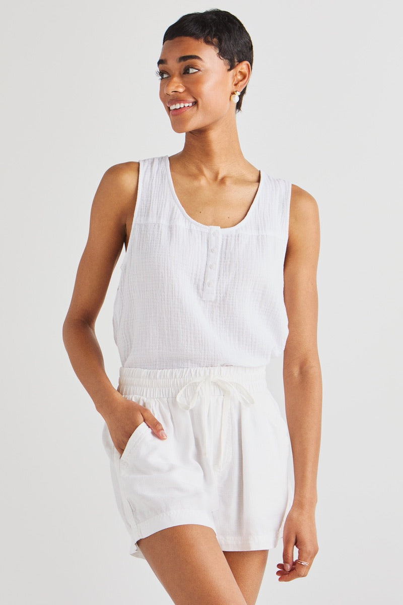 Splendid - Gauze Tank in White – Heidi-Ho2